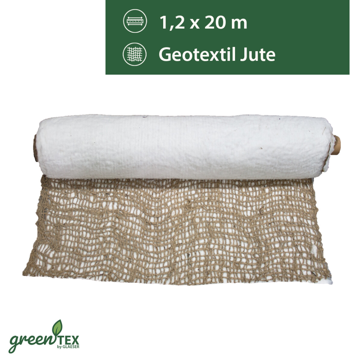 greentex® Geotextil Jute 24m² - GLAESERgrow, 169,90